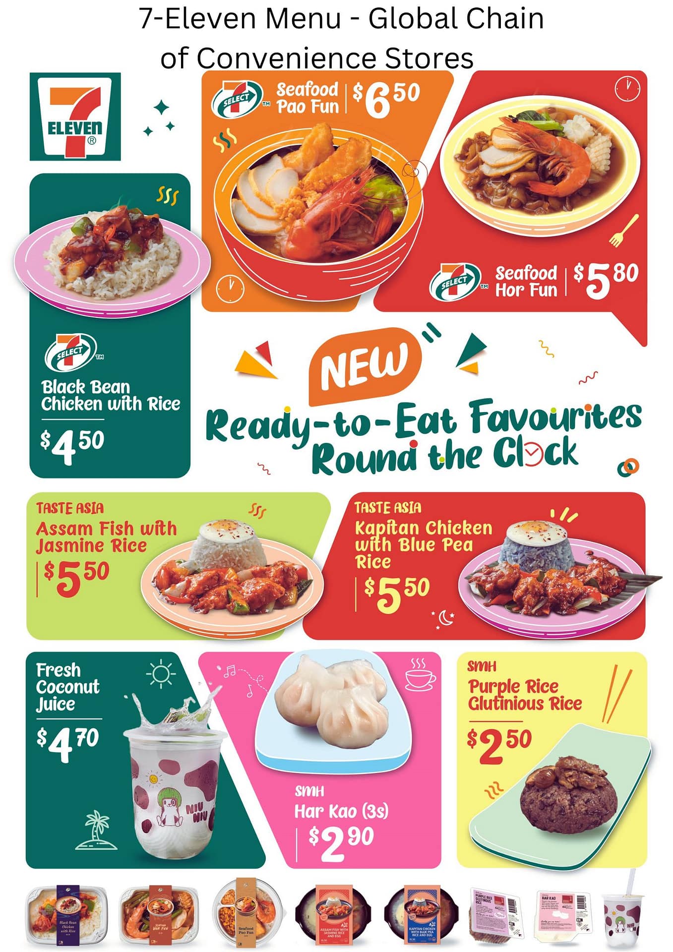 7 Eleven Menu Global Chain Of Convenience Stores